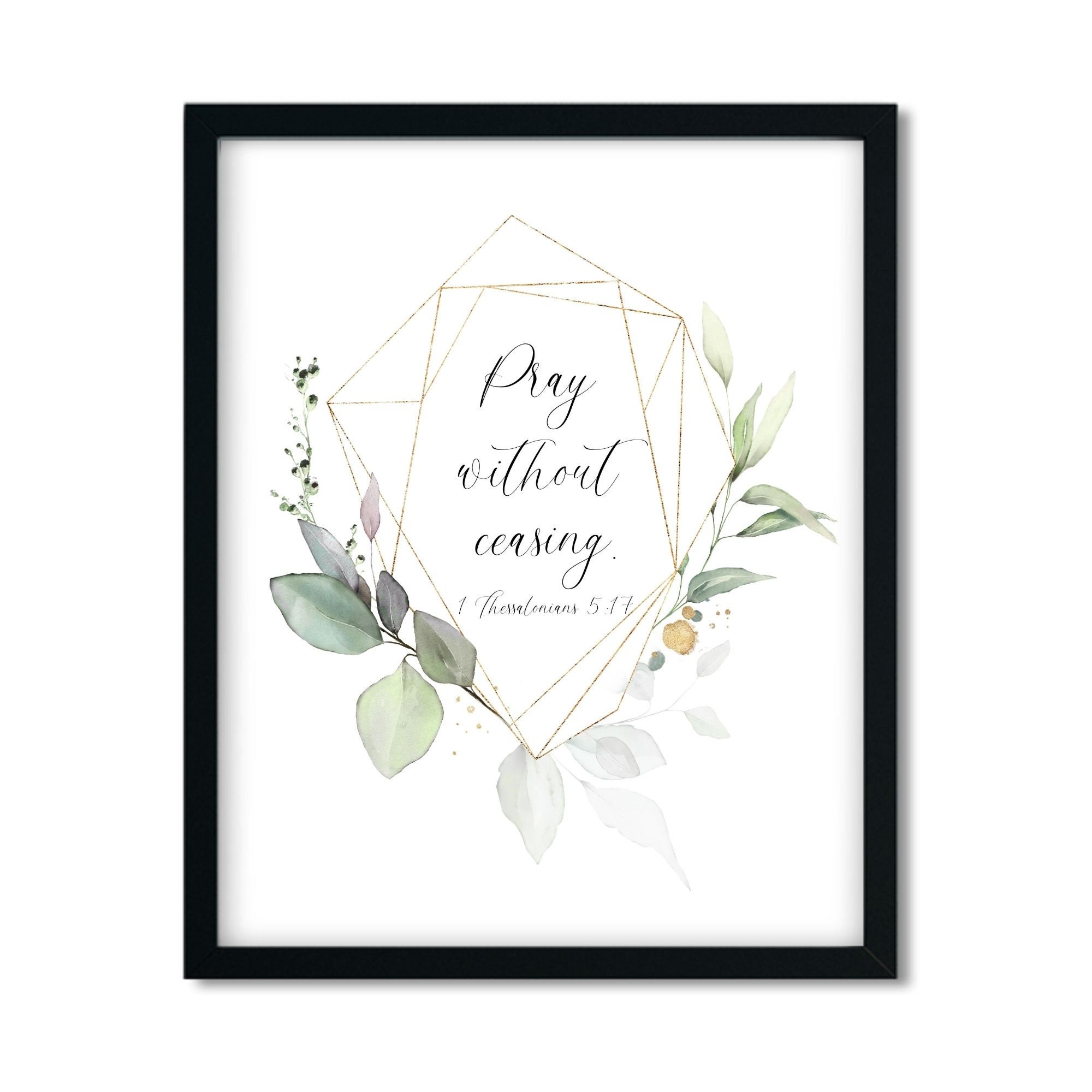 1 Thessalonians 5:17 pray Without Ceasing Bible - Etsy