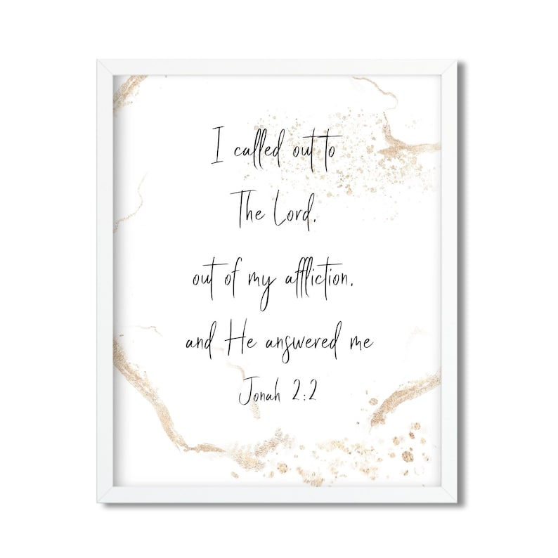 Jonah 2:2 “I Cried Out to the Lord Because of My Affliction, and He ...