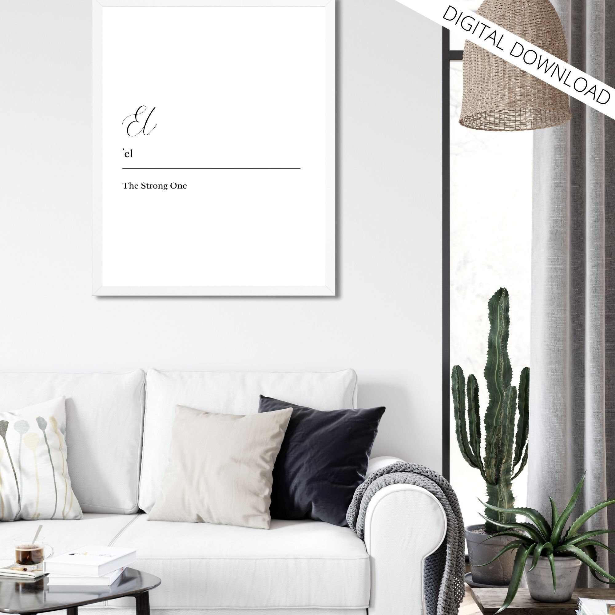 El Definition Print the Strong One Christian Printable El - Etsy