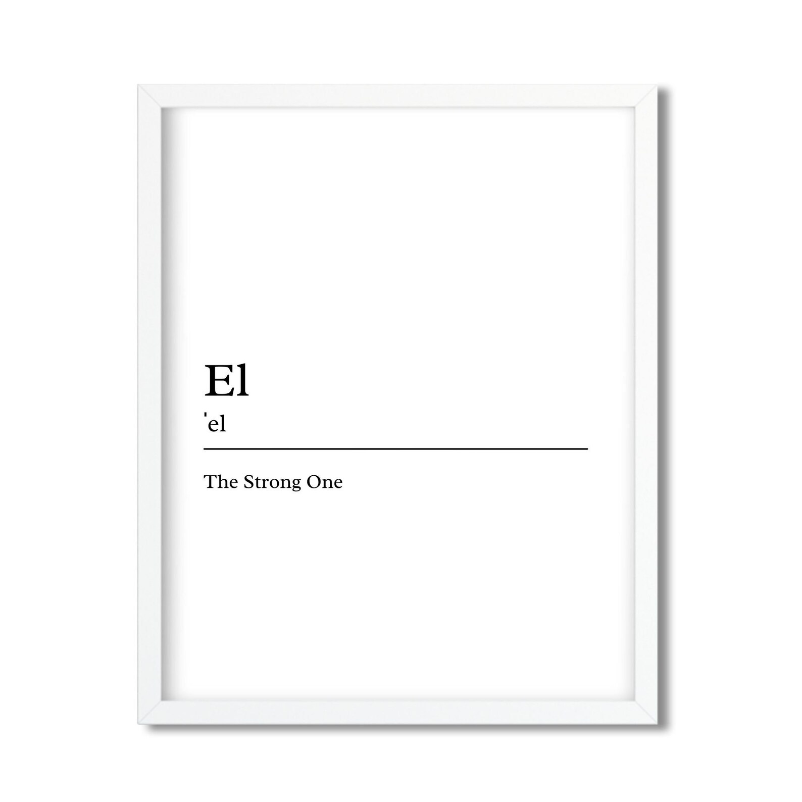 El Definition Print the Strong One Christian Printable El - Etsy