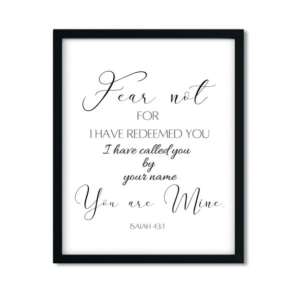 Isaiah 43 1 - Etsy