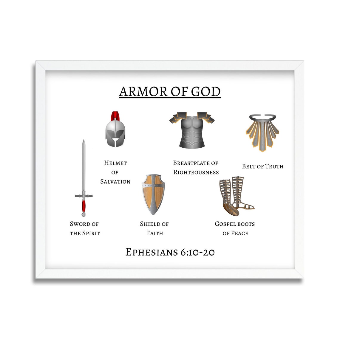 Ephesians 6:10-20 put on the Whole Armor of God That You May Be Able To ...