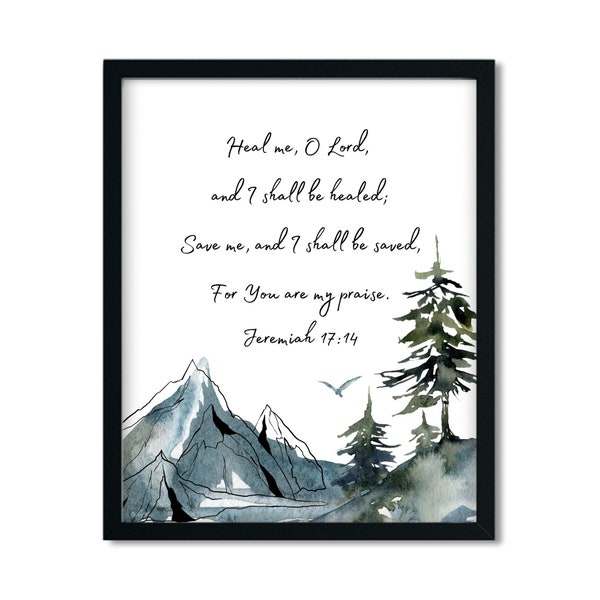 Heal Me O Lord Print - Etsy