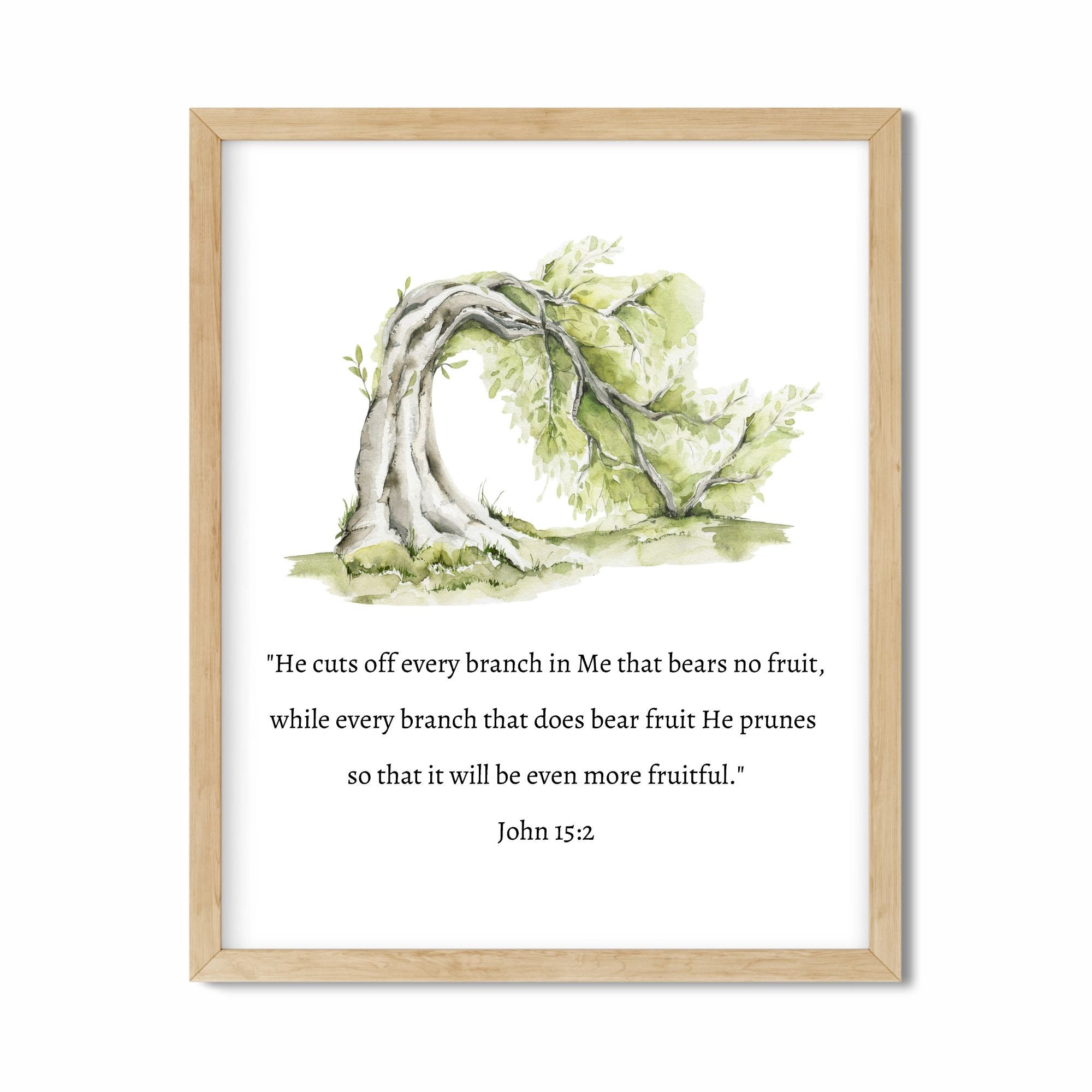 John 15:2 he Cuts off Every Branch...that It Will Be Even More Fruitful ...