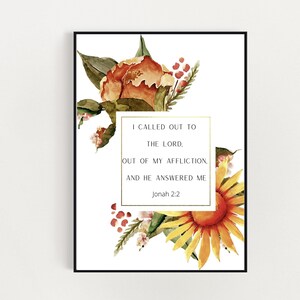 Jonah 2:2 “I Cried Out to the Lord Because of My Affliction, and He ...