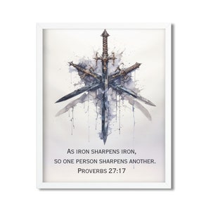 Proverbs 27:17 "iron Sharpens Iron, and so One Person Sharpens Another ...