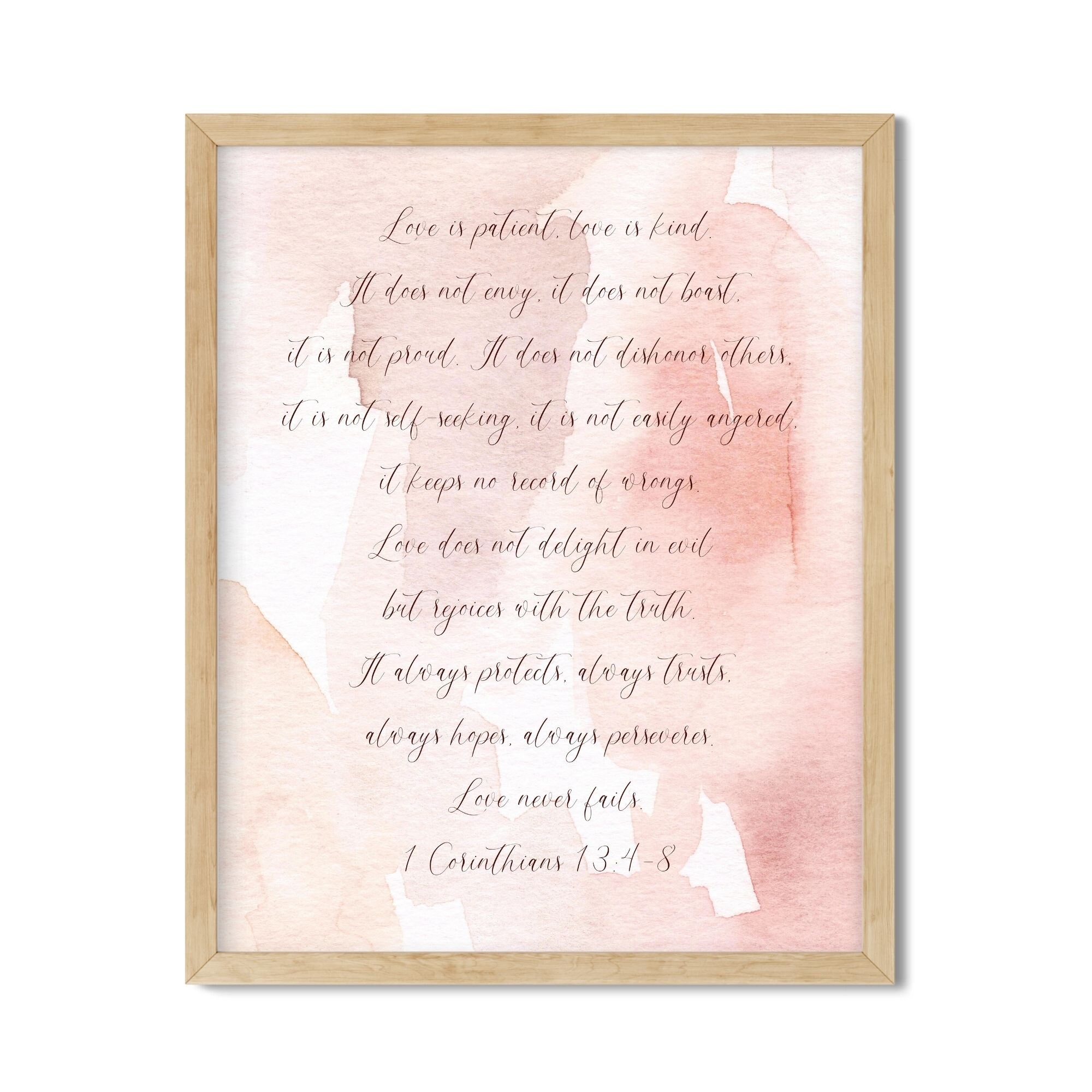 1 Corinthians 13:4-8 love is Patient, Love is Kind.. Love Never Fails ...