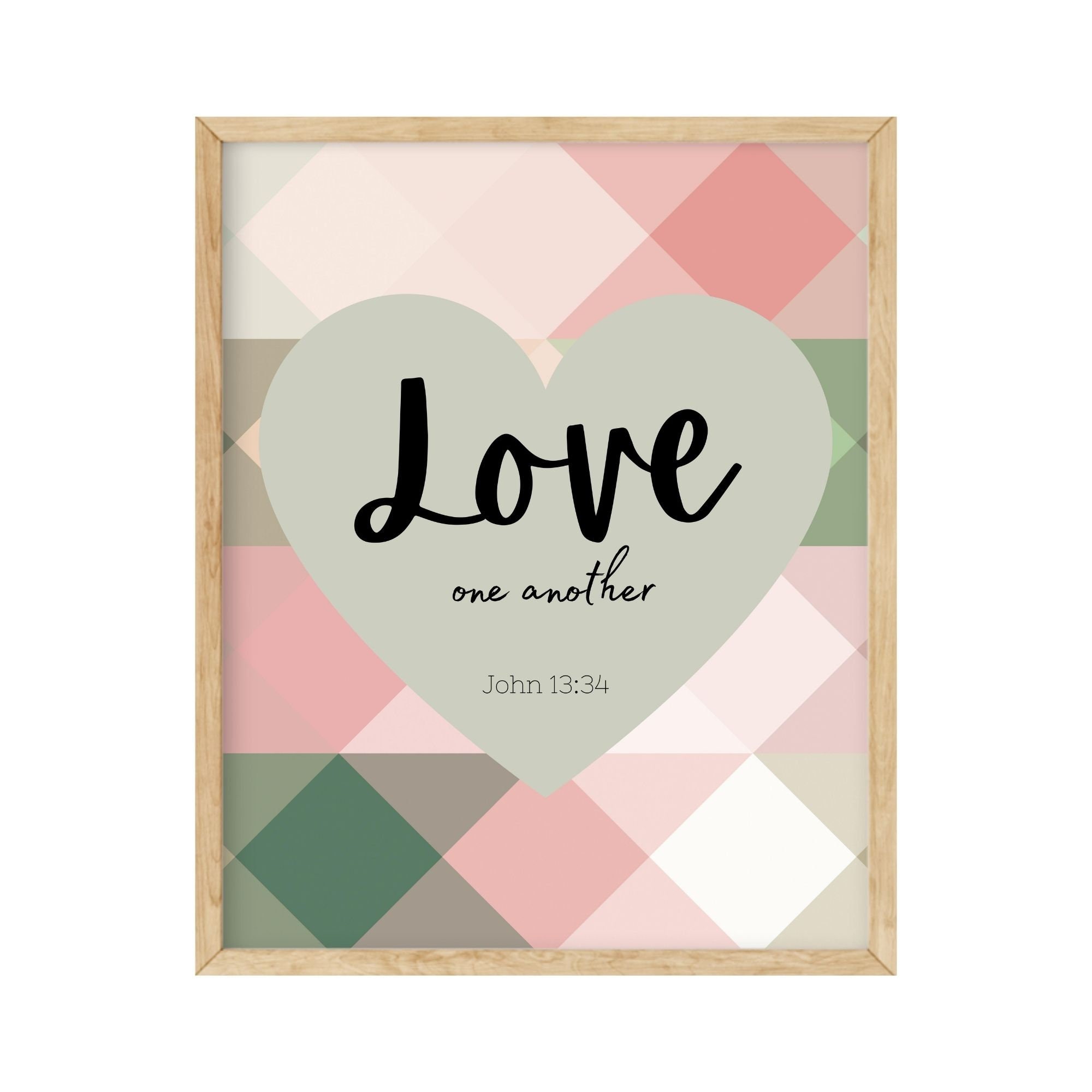 John 13:34 ..love One Another.. Bible Verse, Wall Art, Christian Home ...