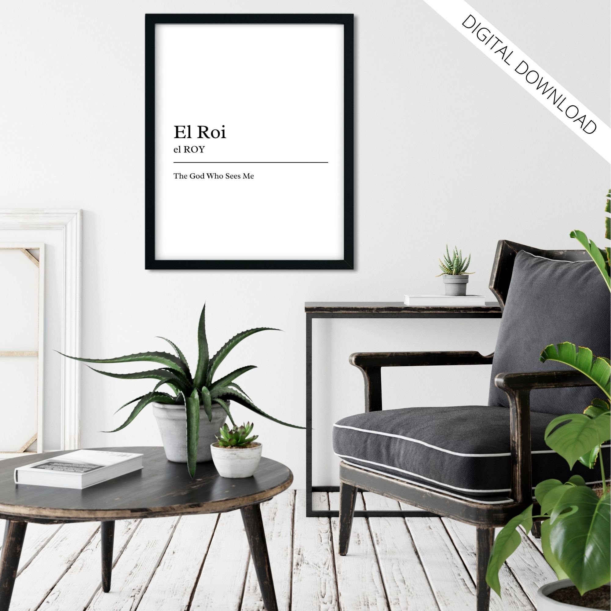 El Roi Definition Print, Christian Printable, the God Who Sees Me ...