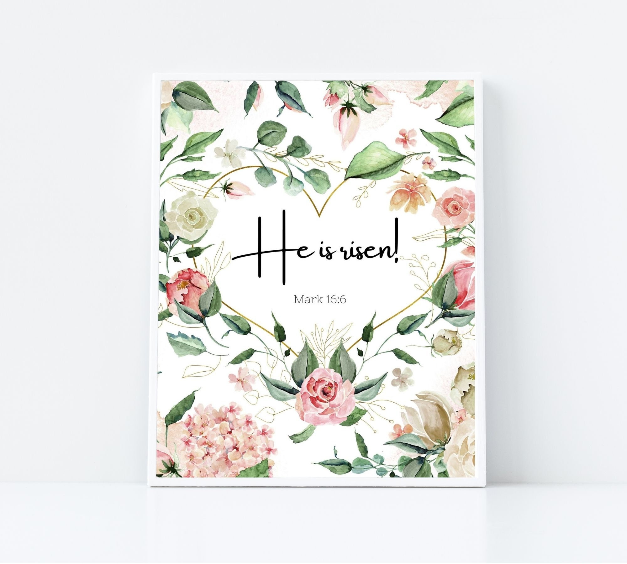 Mark 16:6 ..he is Risen.. Bible Verse, Wall Art, Christian Home Decor ...