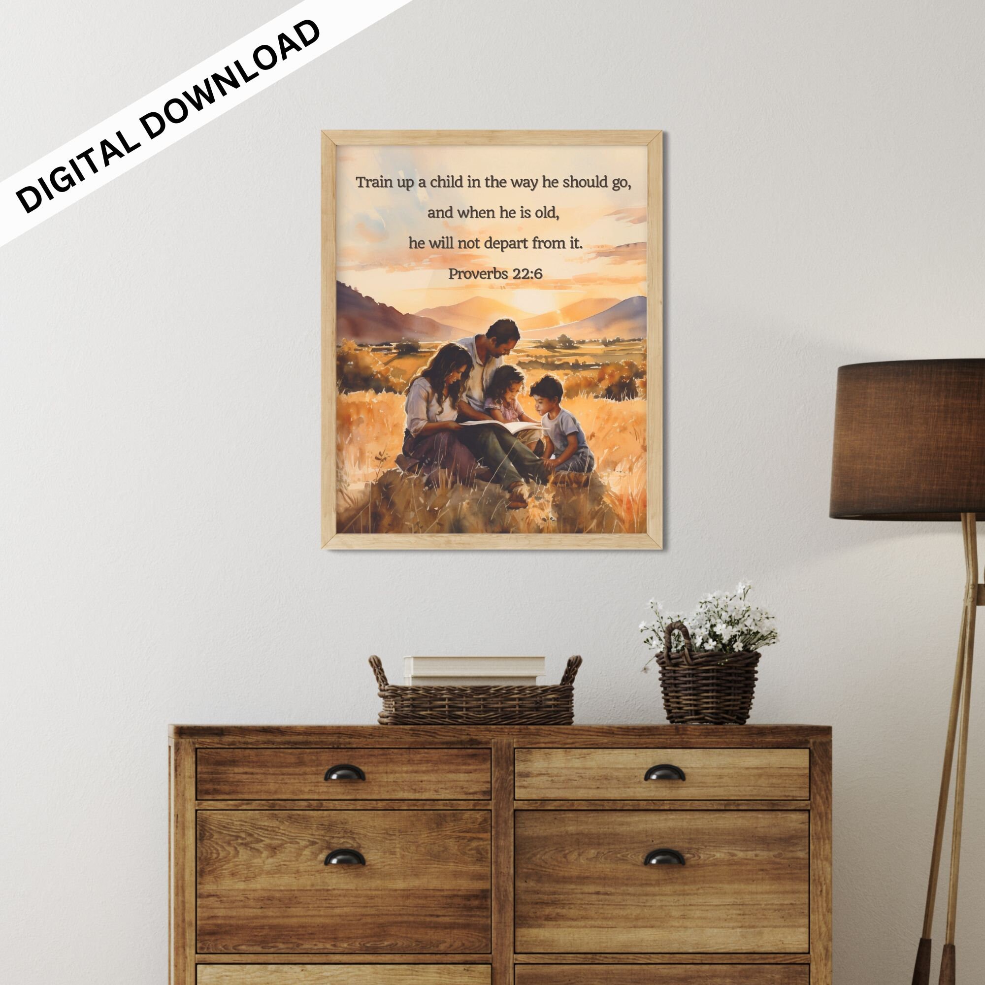 Proverbs 22:6 train up a Child in the Way He Should Go - Etsy