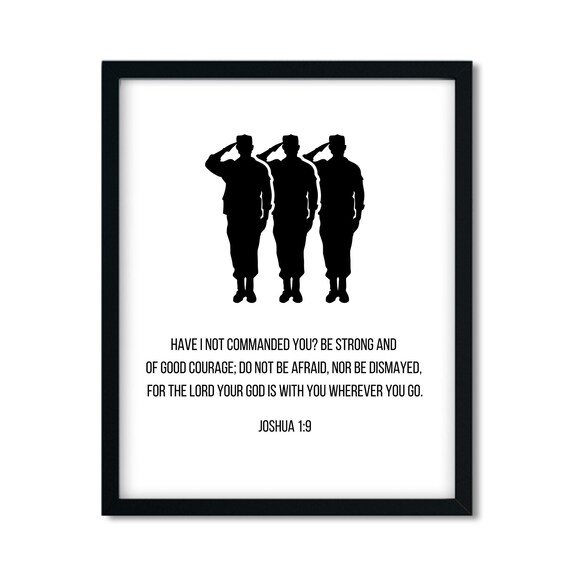 Joshua 1:9 Military