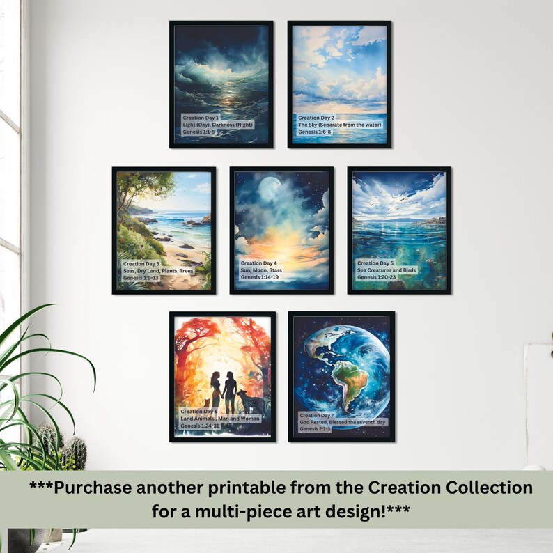 Genesis 1:9-13, Creation Day 3, Seas, Dry Land, Plants, Trees, Seeds ...