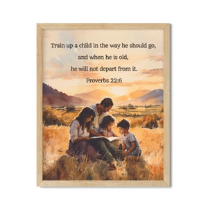 Proverbs 22:6 train up a Child in the Way He Should Go - Etsy