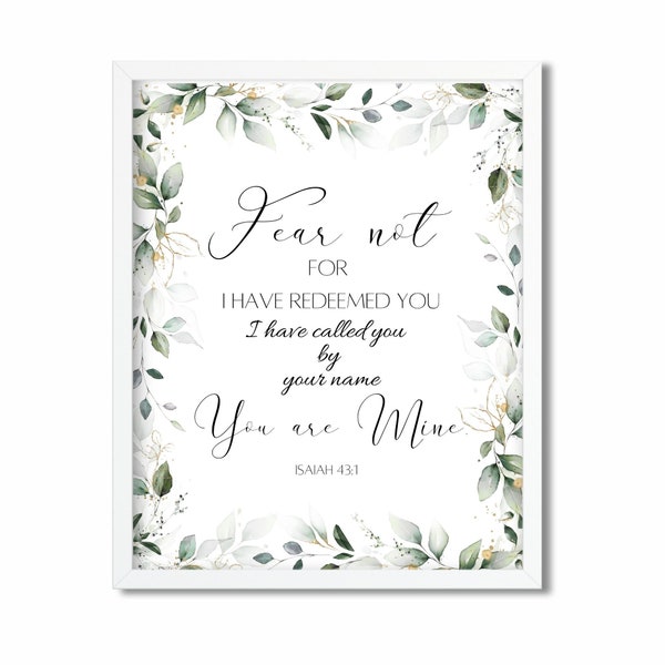 Isaiah 43 1 - Etsy