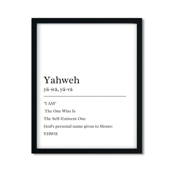 Yahweh Art Print - Etsy