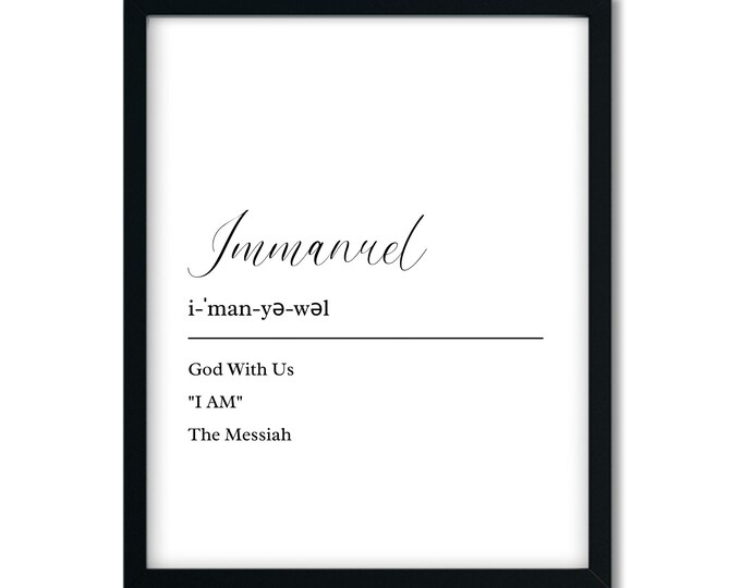 Yeshua, Hebrew Names of God, Bible Verse, Isaiah 9:6, Printable Wall ...
