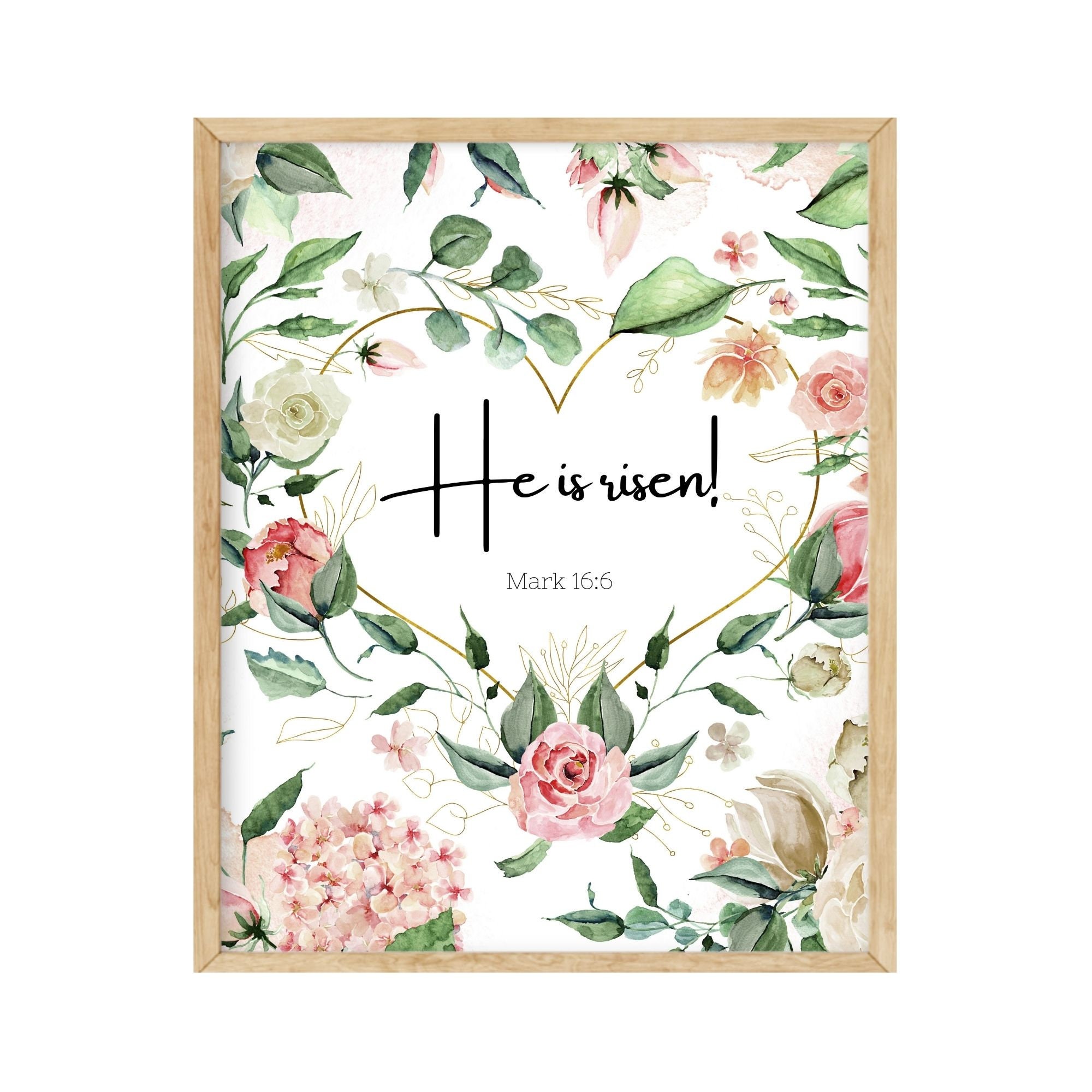 Mark 16:6 ..he is Risen.. Bible Verse, Wall Art, Christian Home Decor ...