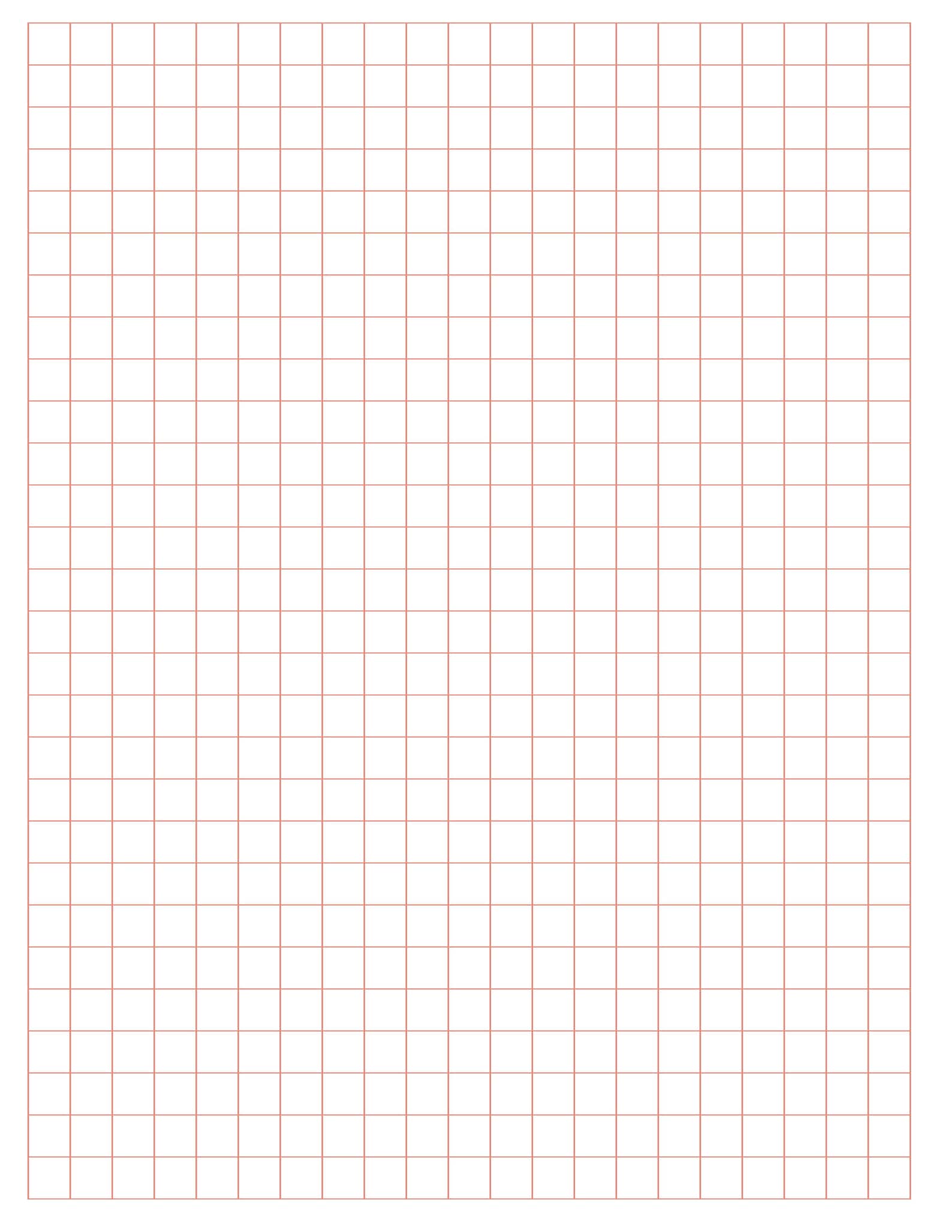 3/8 (0.375) Inch Printable Graph Paper - Includes Multiple Grid Color ...