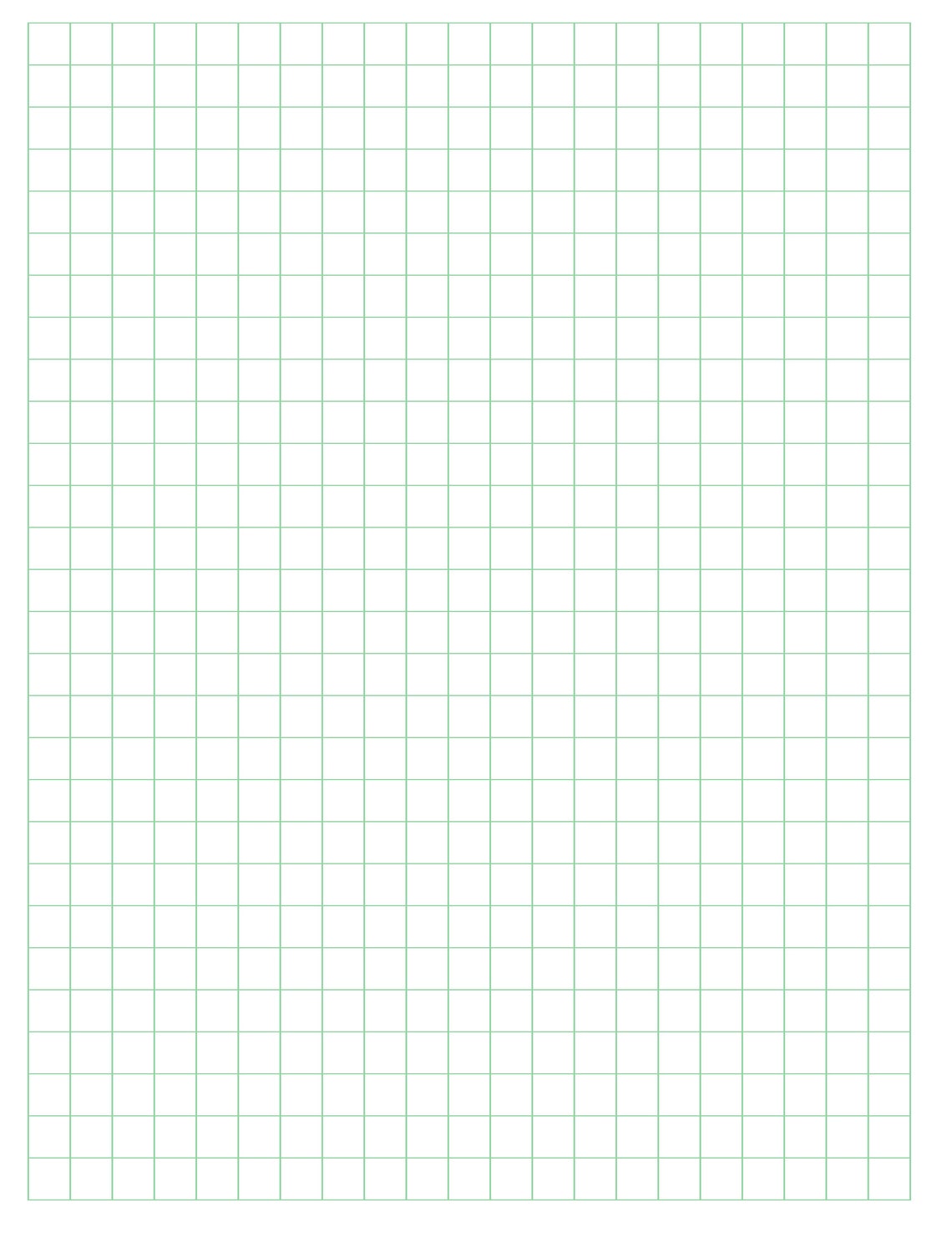 3/8 (0.375) Inch Printable Graph Paper - Includes Multiple Grid Color ...