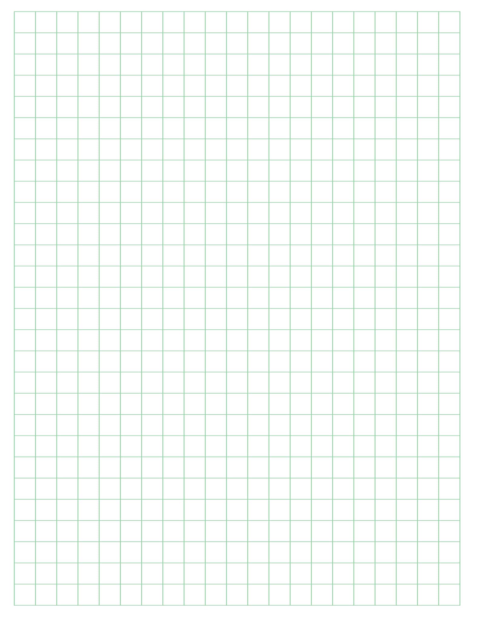 3/8 (0.375) Inch Printable Graph Paper - Includes Multiple Grid Color ...