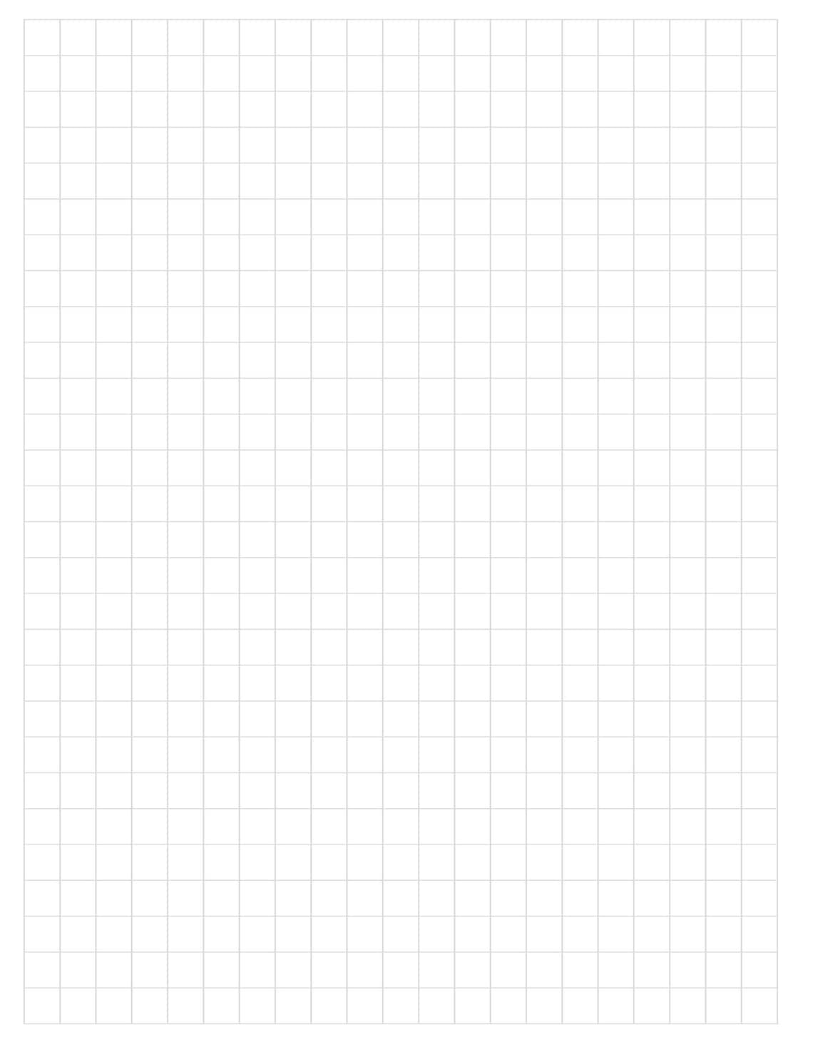 3/8 (0.375) Inch Printable Graph Paper - Includes Multiple Grid Color ...