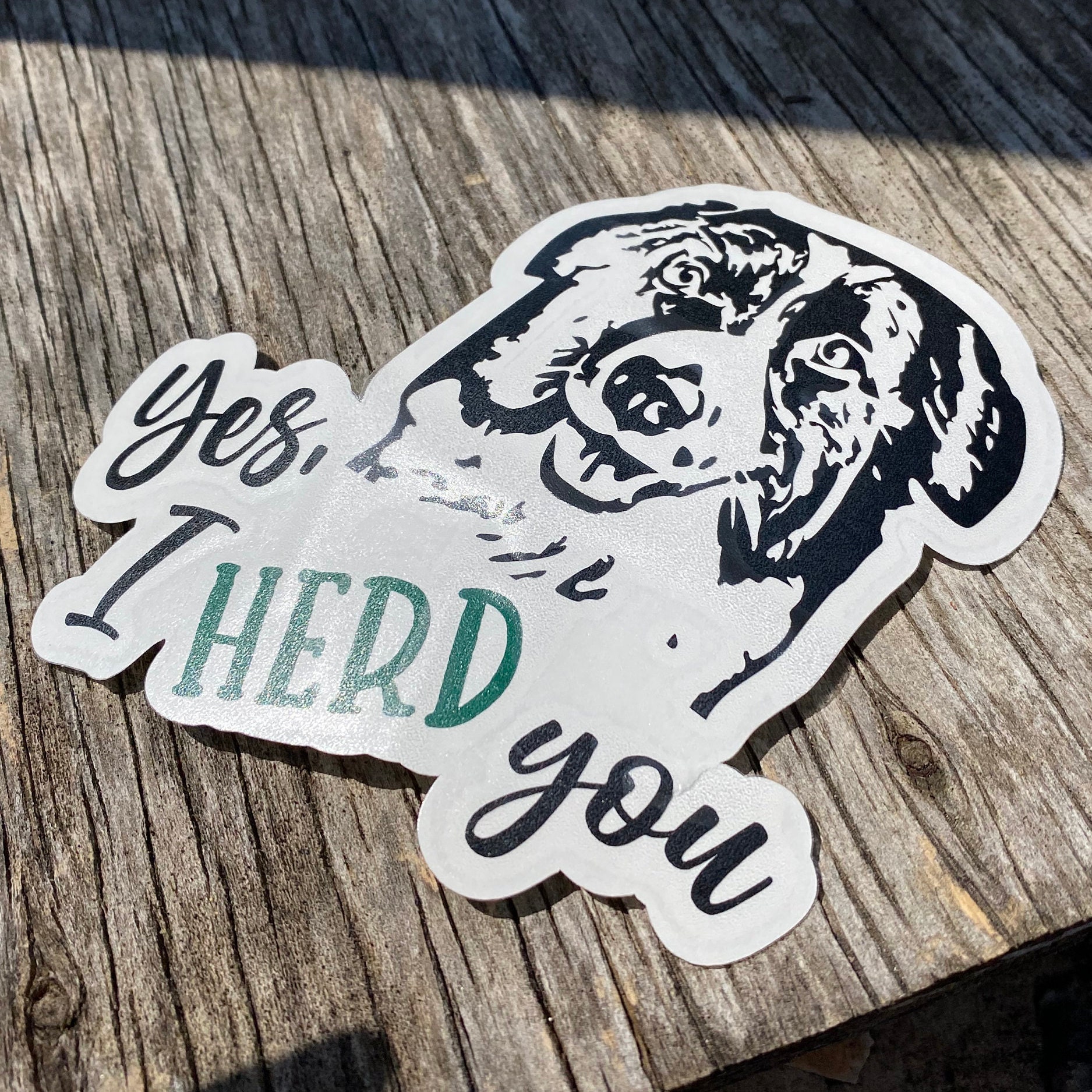 Custom Dog Portrait Vinyl Decal Personalized Dog Car Decal | Etsy