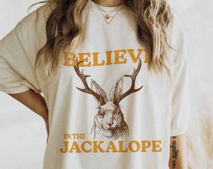 Jackalope T Shirt Jackrabbit Antelope Horns Cryptids Cryptozoology ...