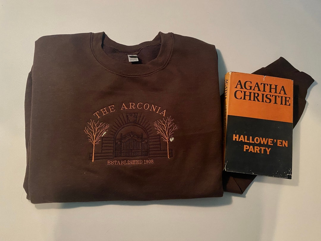 Brown Only Murders OMITB Embroidered Sweatshirt Arconia OMITB True ...