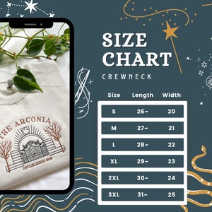 NEW OFFICIAL ACOTAR Double Sleeve Embroidered Sweatshirt Stars Acotar ...