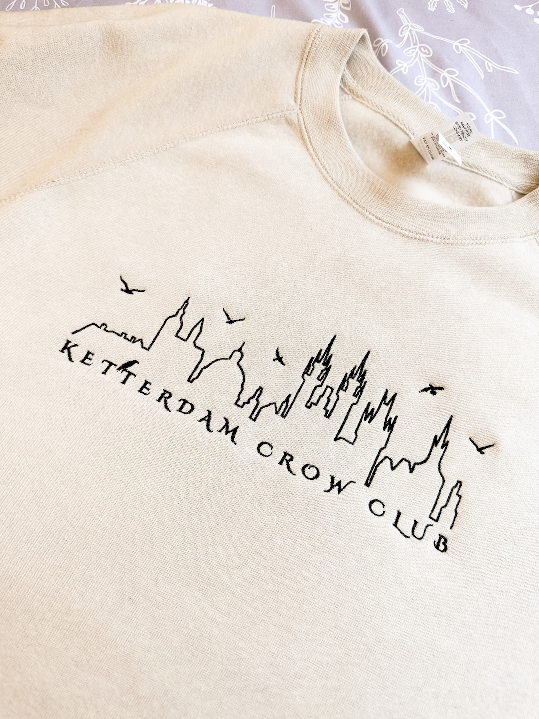 Ketterdam Crow Club Embroidered Crewneck Six Crows Merch Light Academia ...