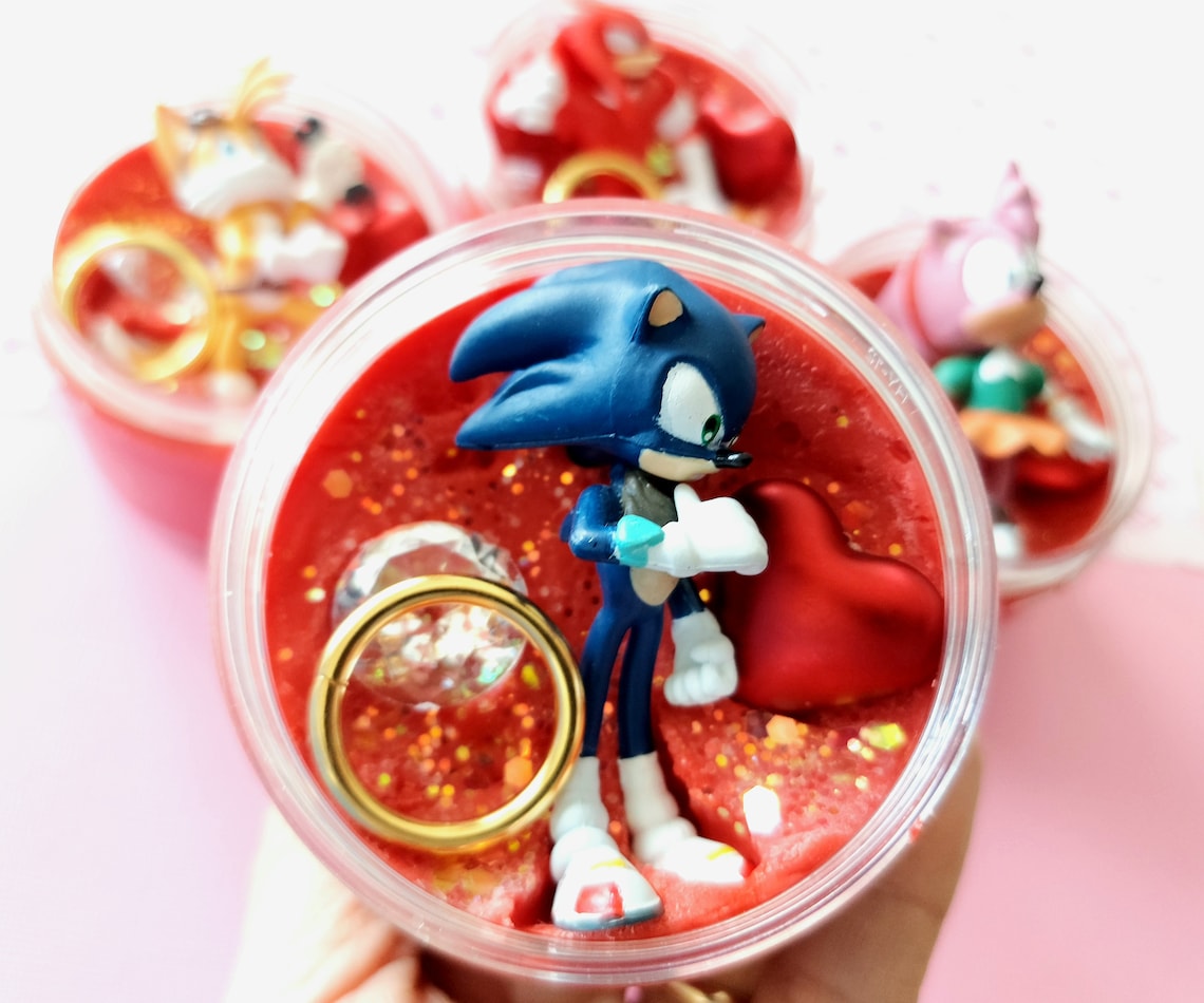 Sonic the Hedgehog Sonic Play Dough Jar Sonic Play Dough - Etsy