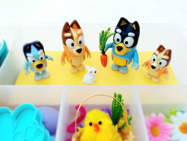 Bluey Easter Easter Play Dough Kit Bluey Playdough Kit - Etsy