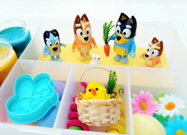 Bluey Easter Easter Play Dough Kit Bluey Playdough Kit - Etsy
