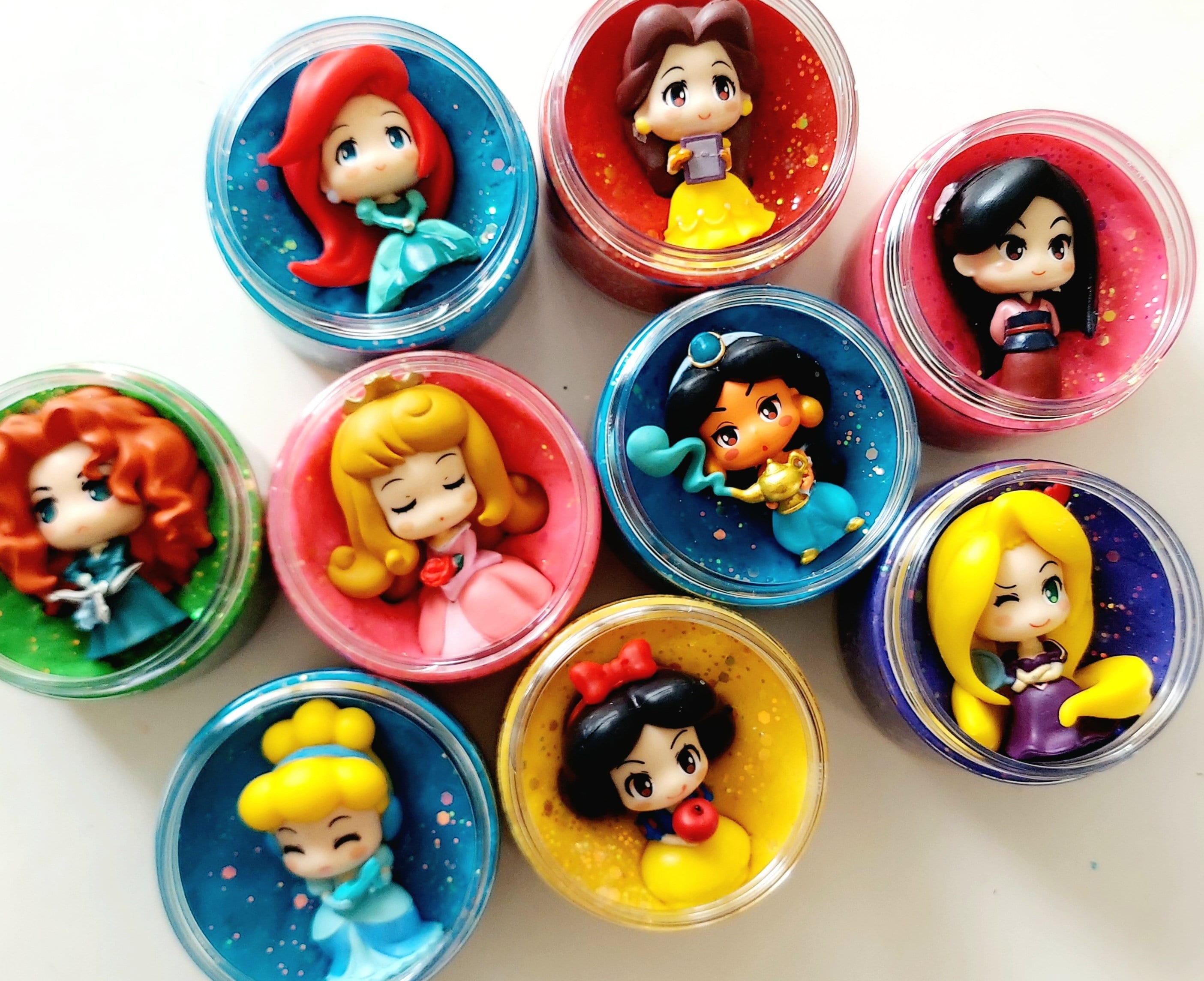 Princess Play Dough Jar Princess Party Favors Playdough Kit - Etsy