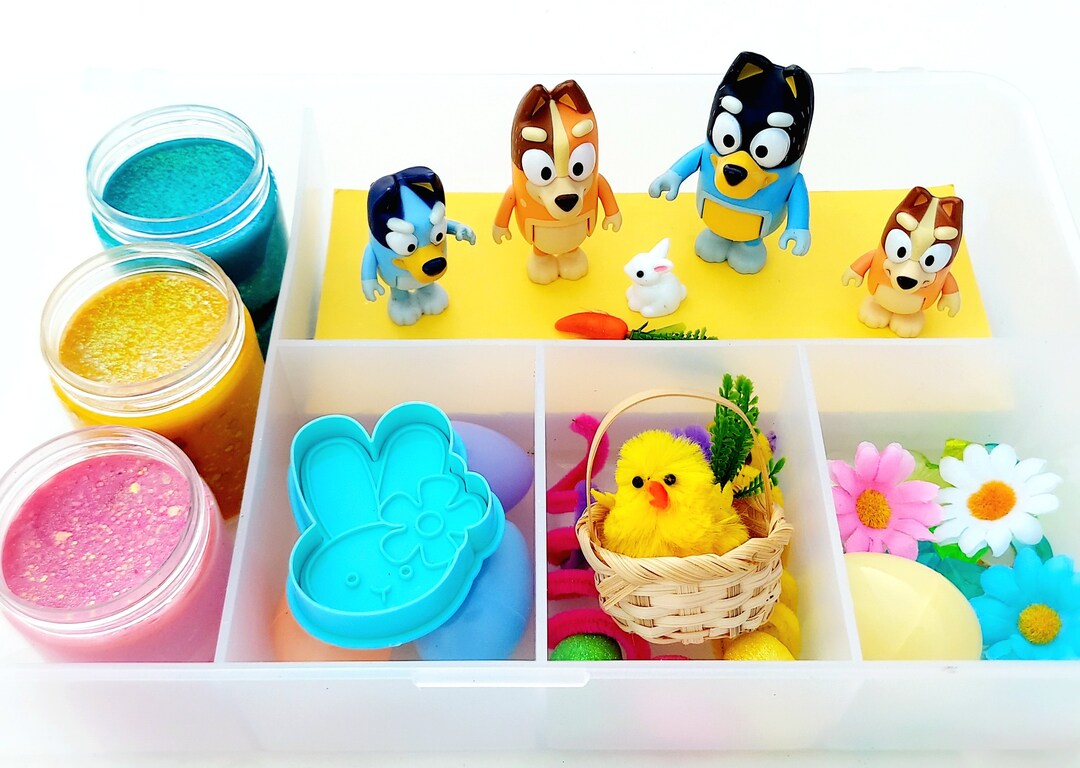 Bluey Easter Easter Play Dough Kit Bluey Playdough Kit - Etsy