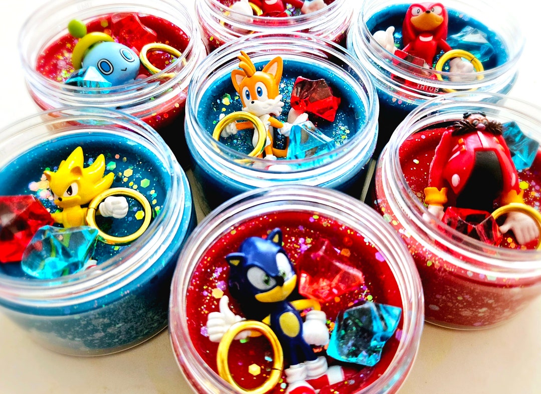 Sonic Party Favors, Sensory Kit, Sonic Birthday, Playdough Kit, Kids ...