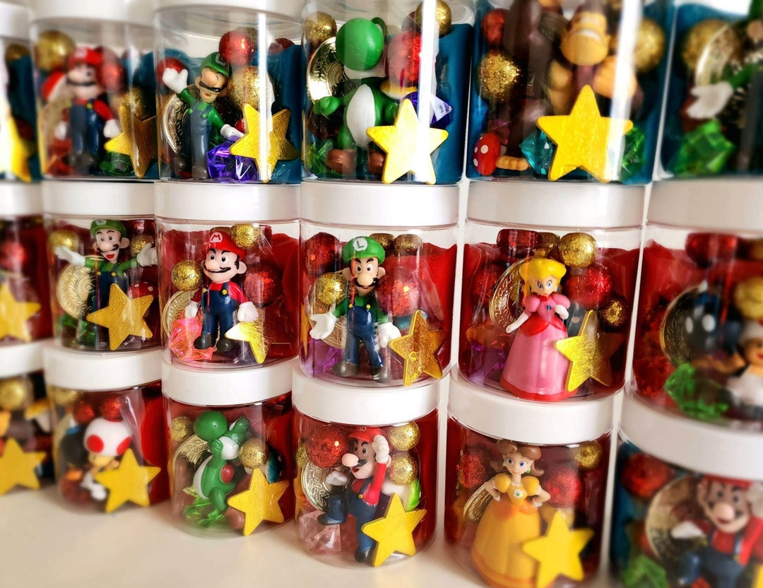 Super Mario Party Favors, Mario Play Dough Jar, Playdough Jar ...