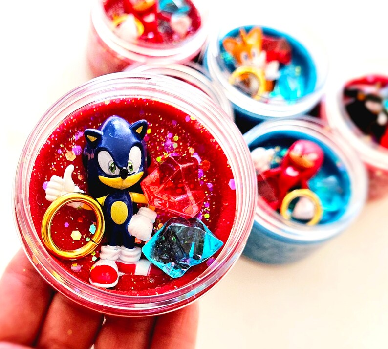 Sonic Party Favors, Sensory Kit, Sonic Birthday, Playdough Kit, Kids ...