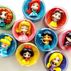 Princess Play Dough Jar Princess Party Favors Playdough Kit - Etsy