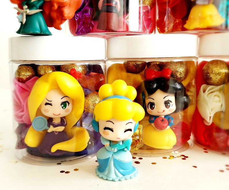 Princess Play Dough Jar Princess Party Favors Playdough Kit - Etsy