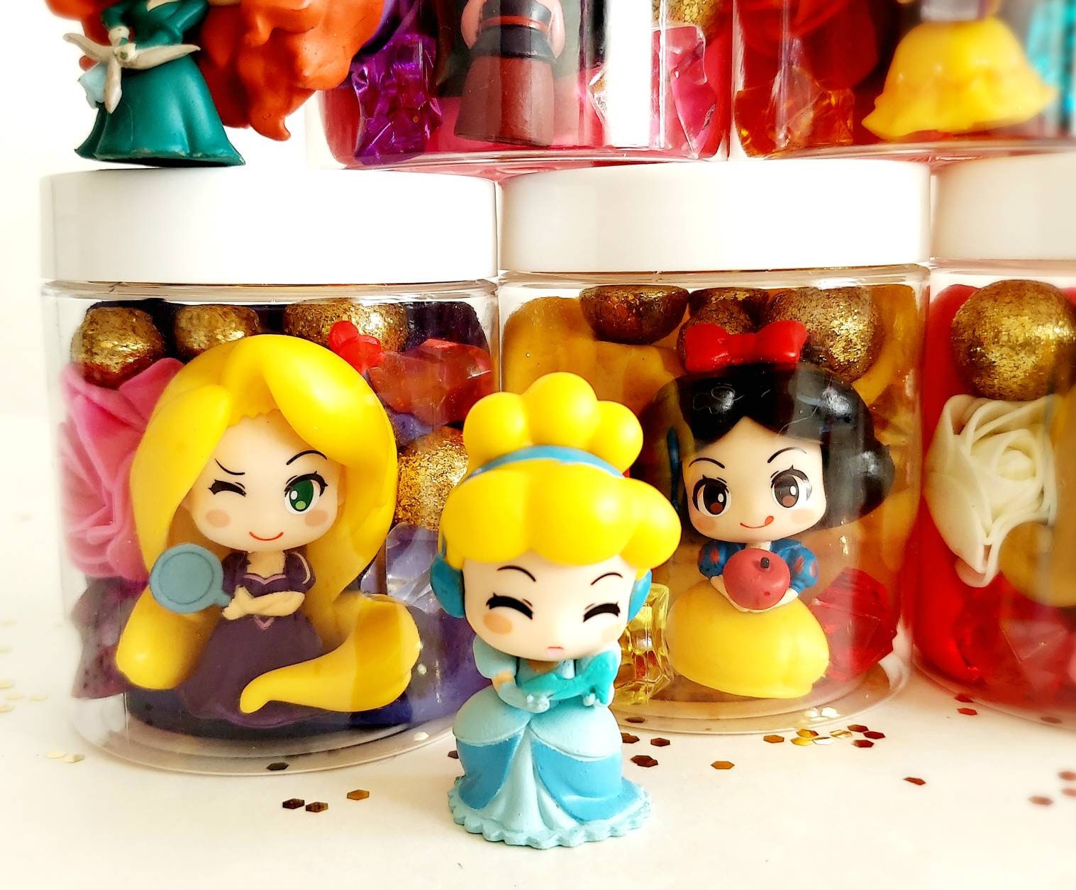 Princess Play Dough Jar Princess Party Favors Playdough Kit - Etsy