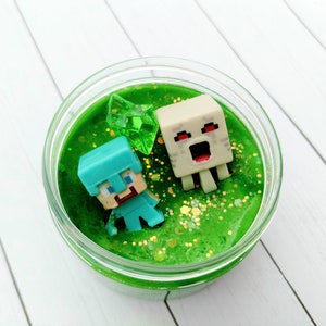 Minecraft Party Favors, Playdough Jars, Playdough Kit, Sensory Kit ...