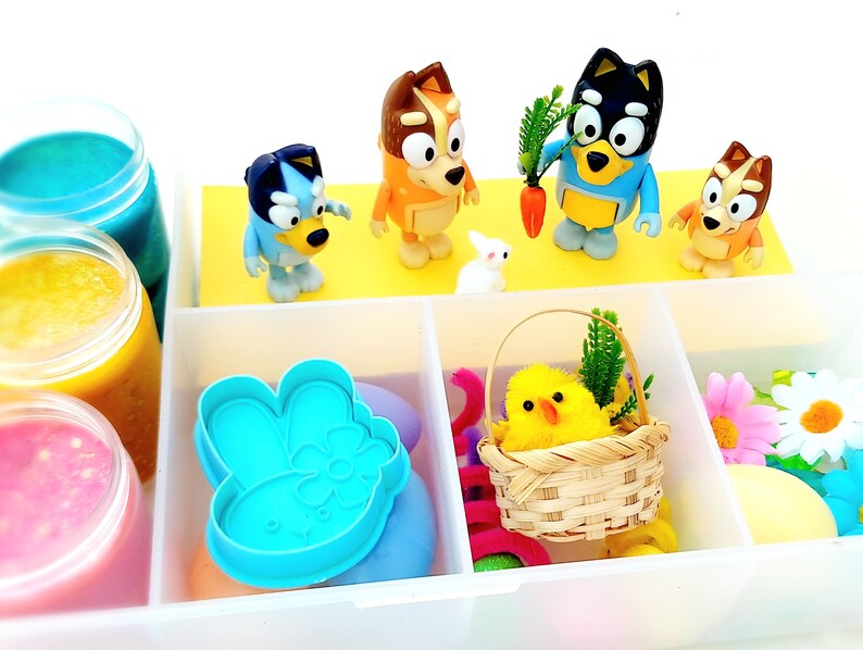 Bluey Easter Easter Play Dough Kit Bluey Playdough Kit - Etsy