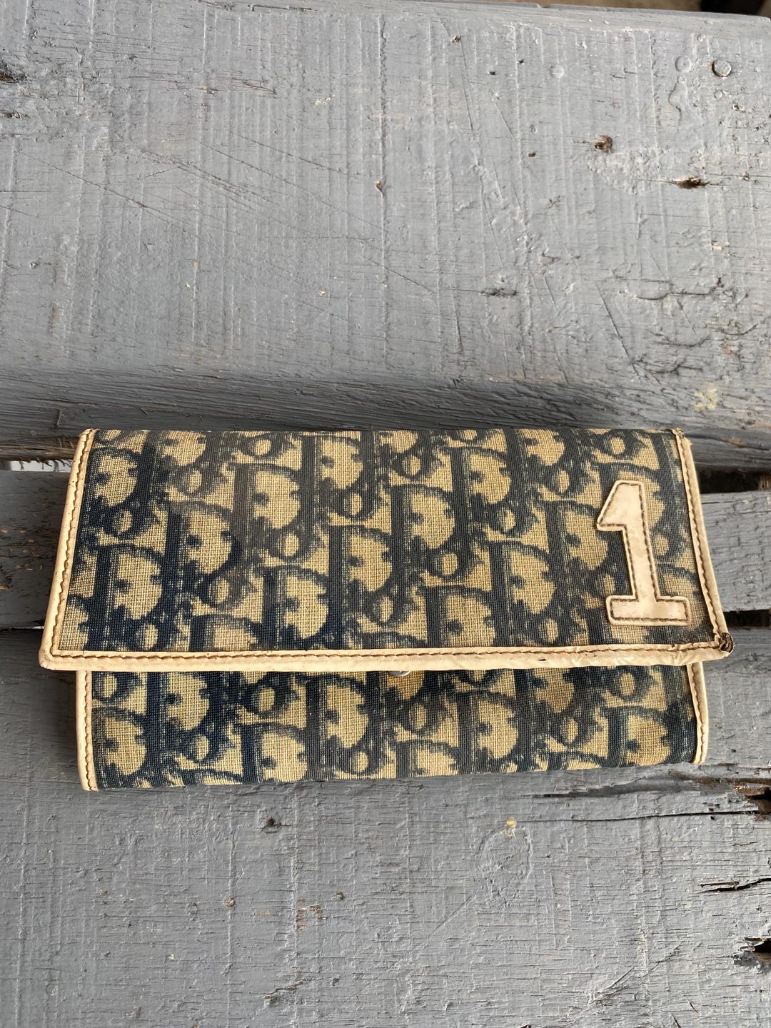 Vintage Dior Monogram Wallet - Etsy