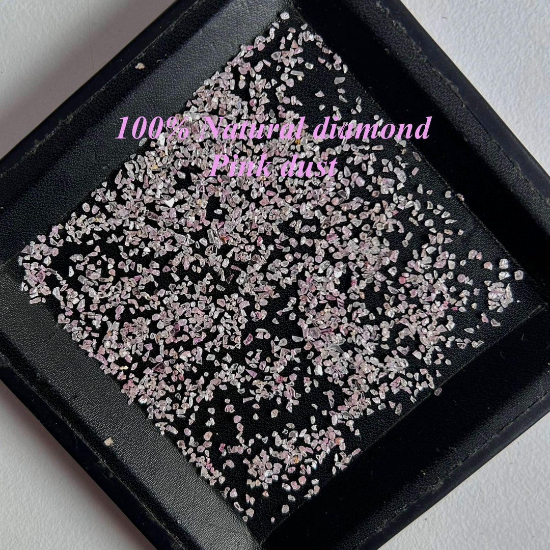 5 Cts of Natural Pink Diamond Dust, (faceted) Sparkly Broken Chips of ...