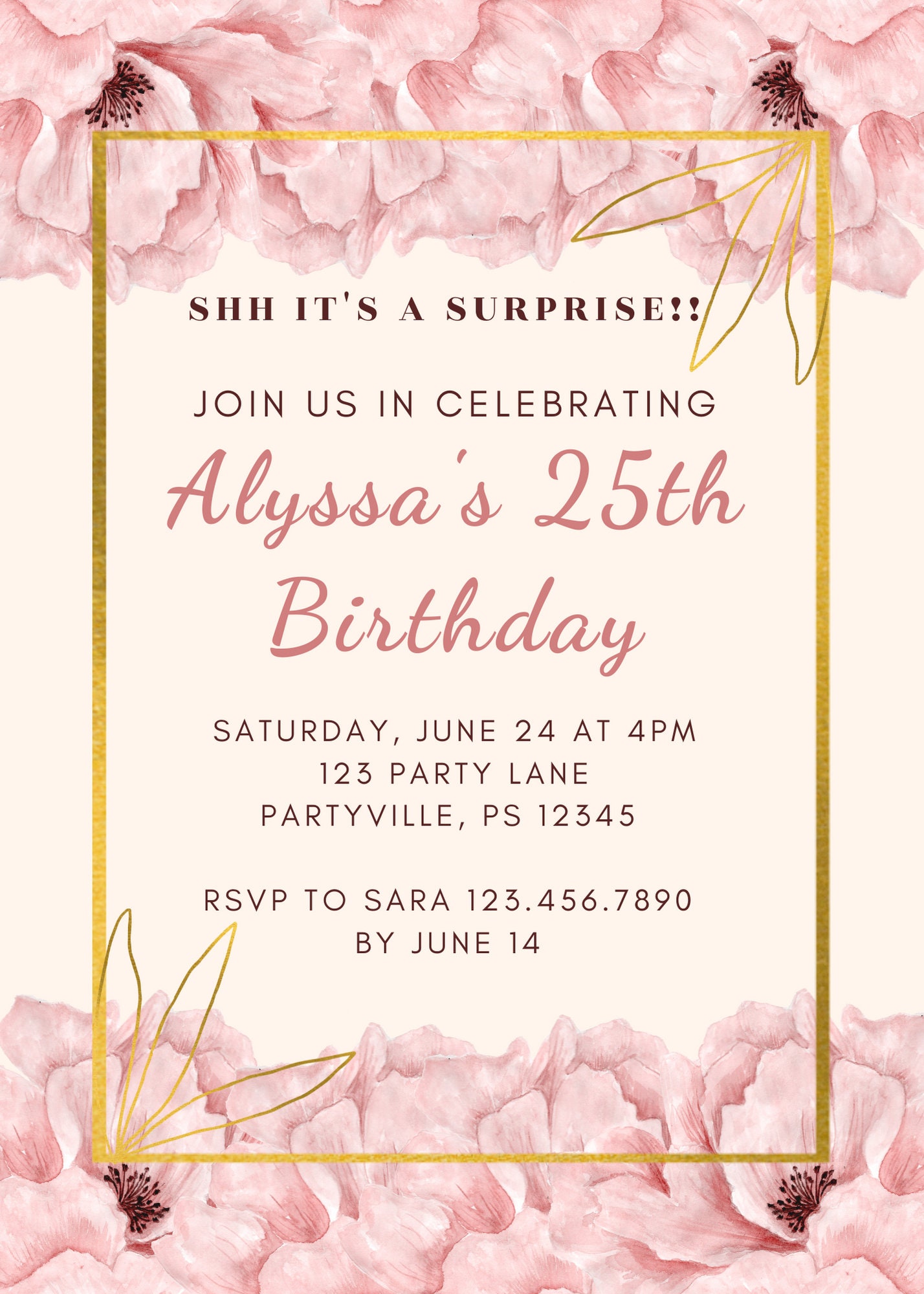 Editable Birthday Invitation Cards Templates