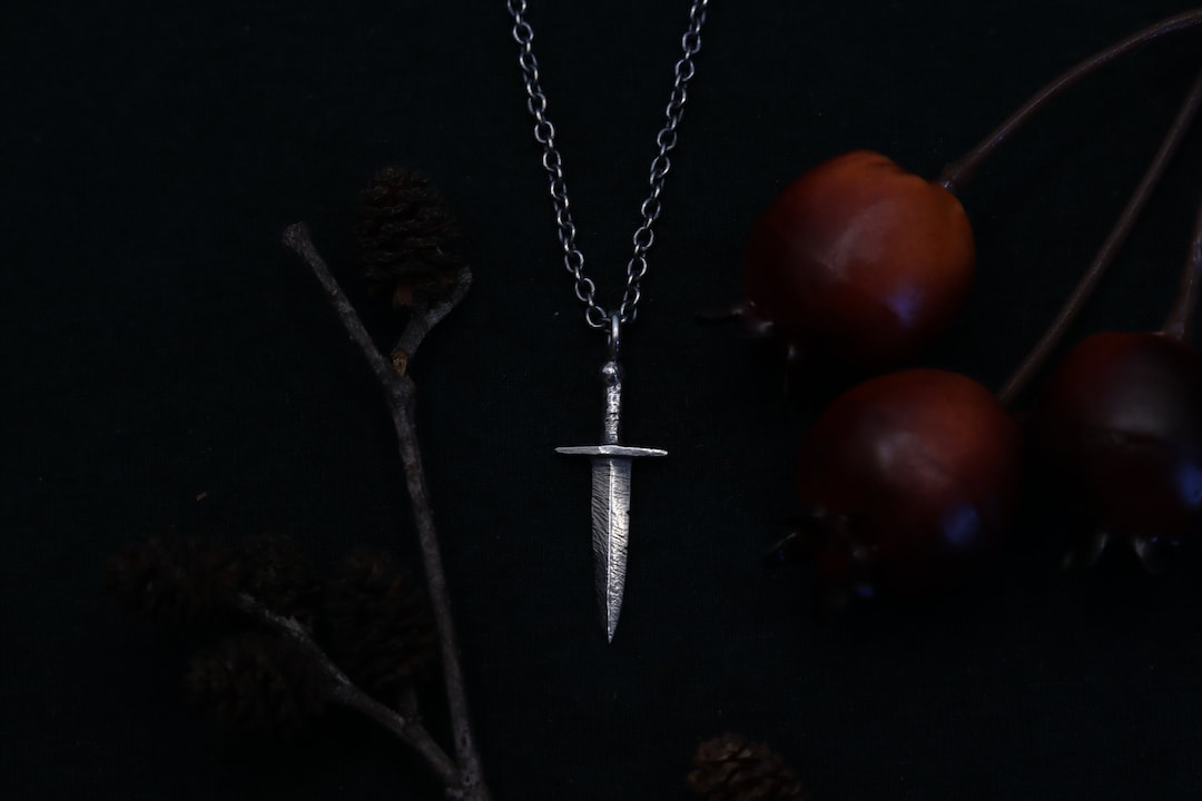 Dagger Necklace, Sterling Silver, Mmorpg, Dnd, Dague, Rogue, Medieval ...