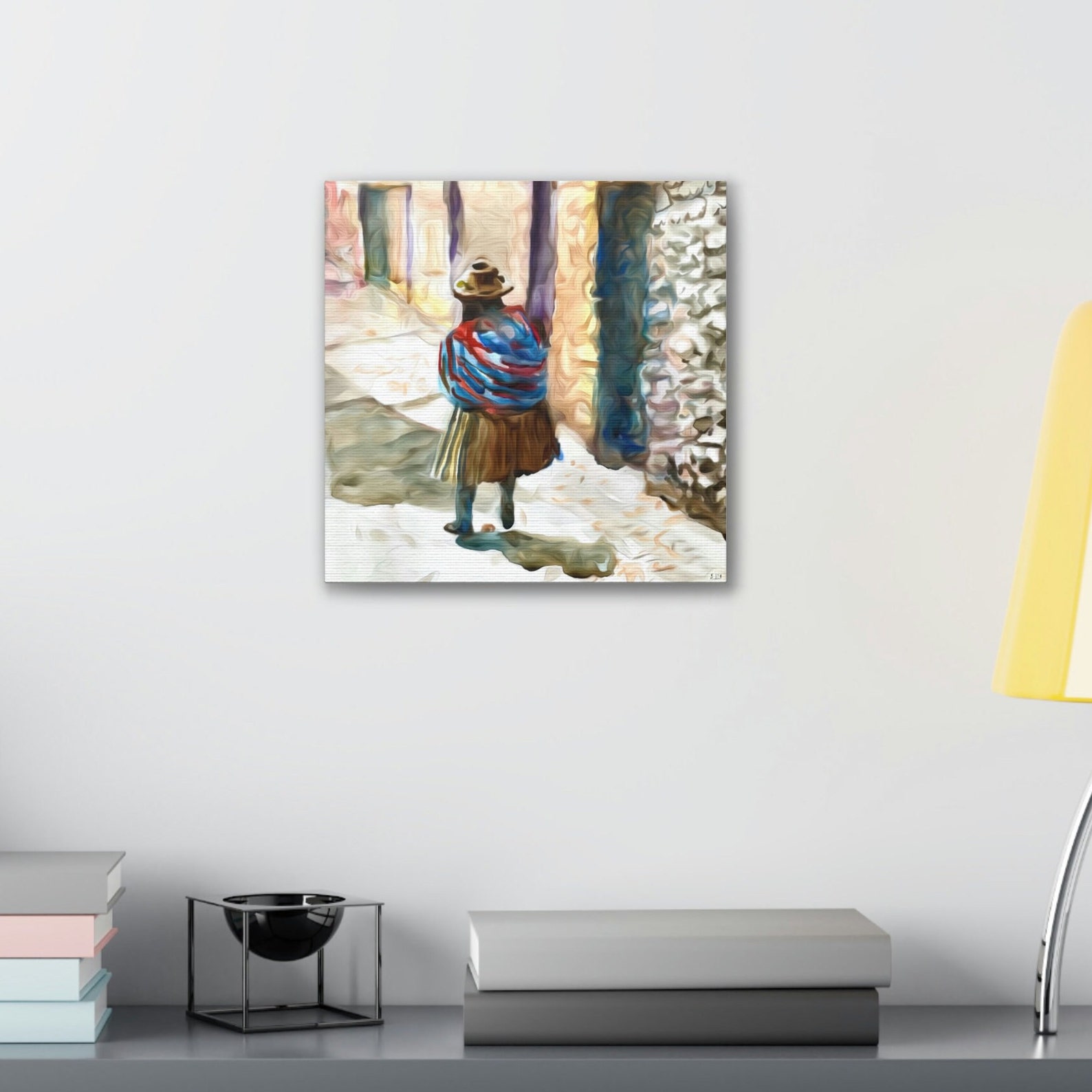 Peru Art| Peruvian Art| Peruvian Woman Painting Print| Peru Art Canvas ...