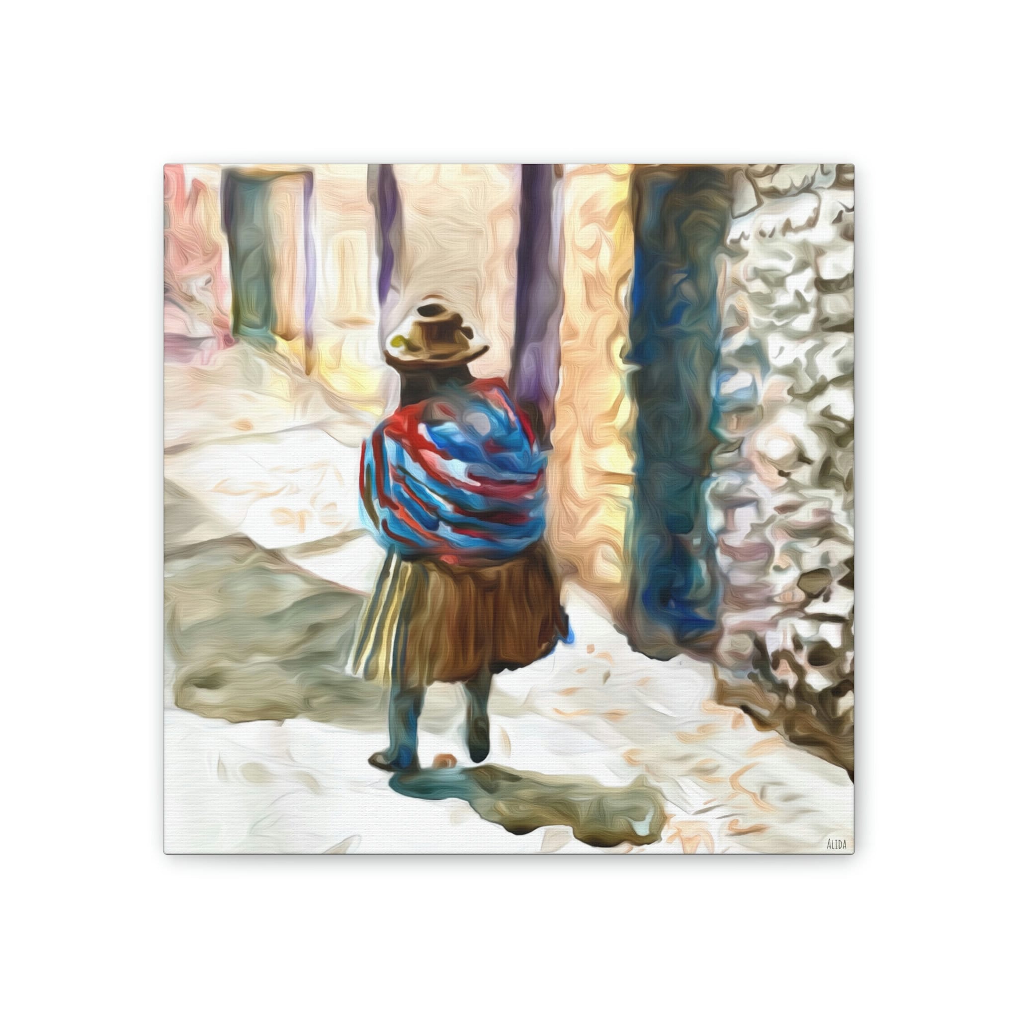 Peru Art| Peruvian Art| Peruvian Woman Painting Print| Peru Art Canvas ...